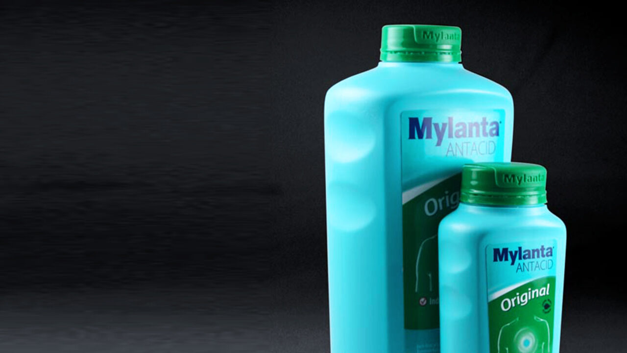 Mylanta Antacid | Bottle & Cap Design by D3